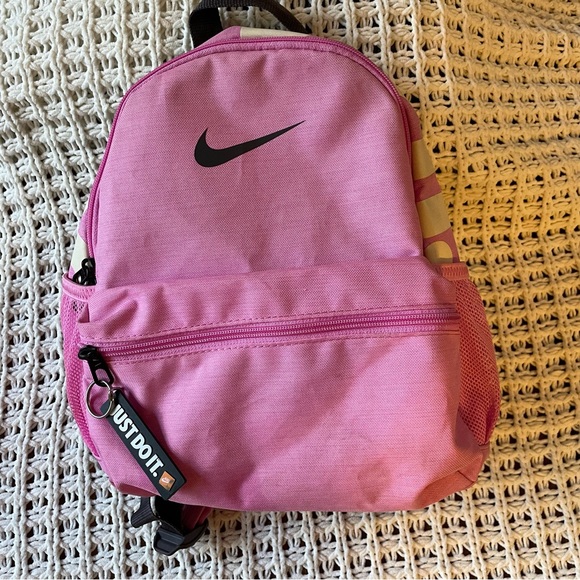Nike | Accessories | Nike Mini Backpack Pink With Just Do It Logo ...